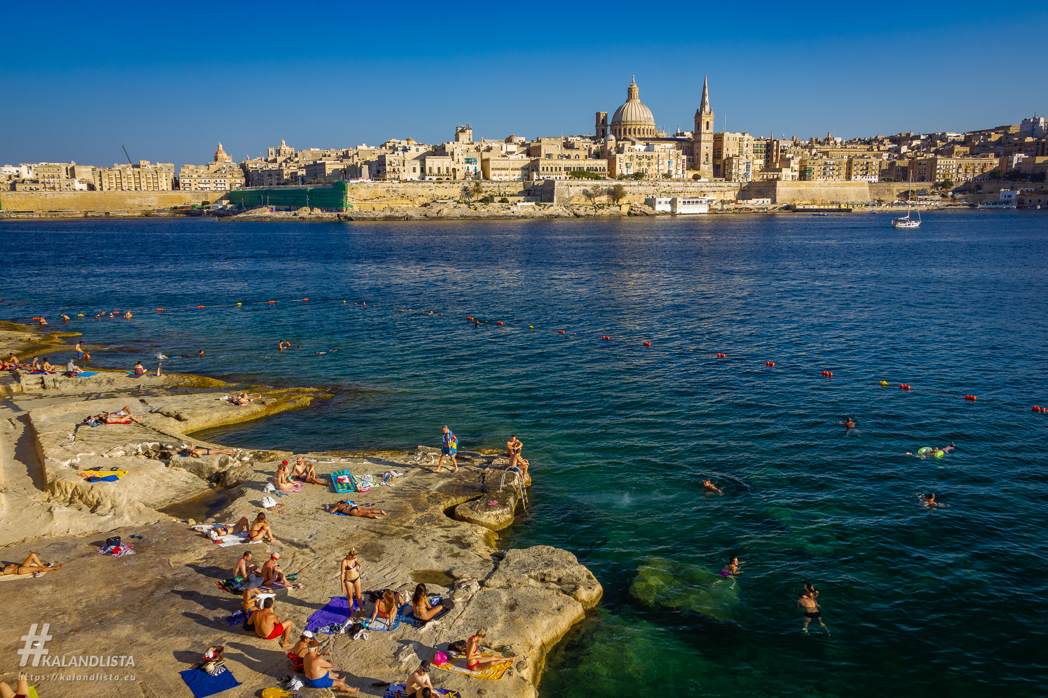 Tig­né Point Beach | Málta egy élmény – Minden ami Málta